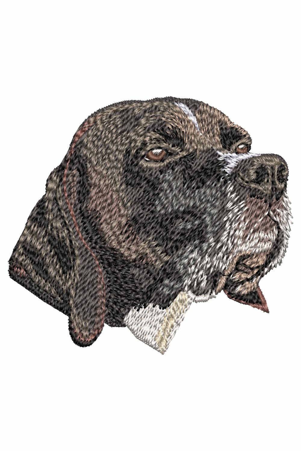 English Pointer Head Portrait Embroidery Design