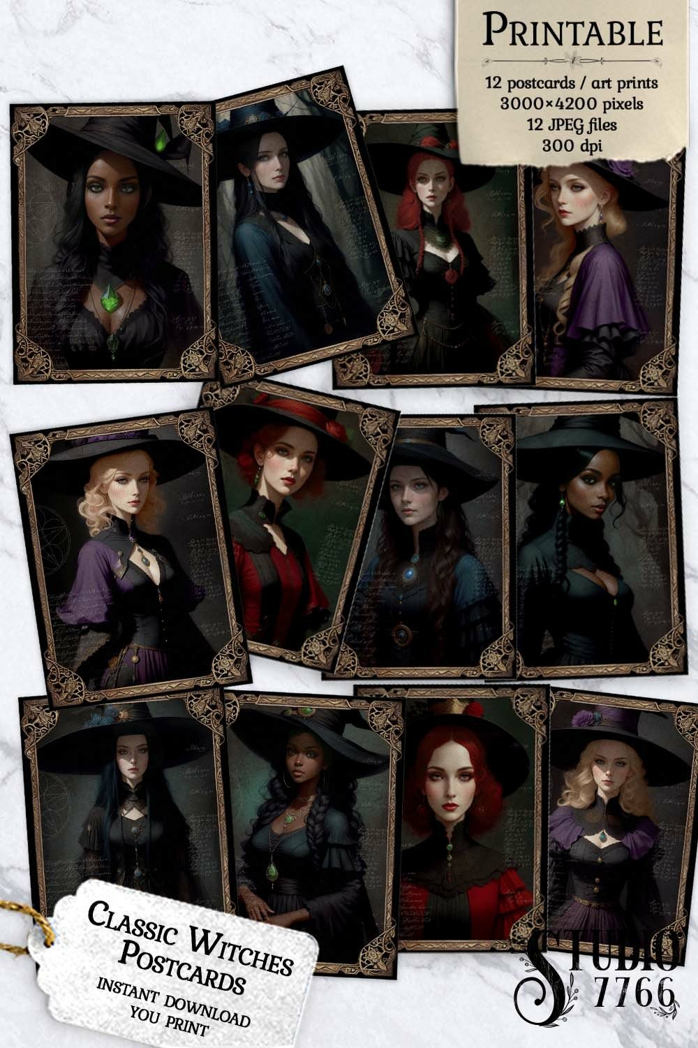 Classic Witches Postcards