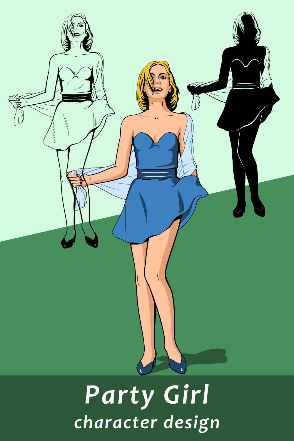 Party Girl Character Design