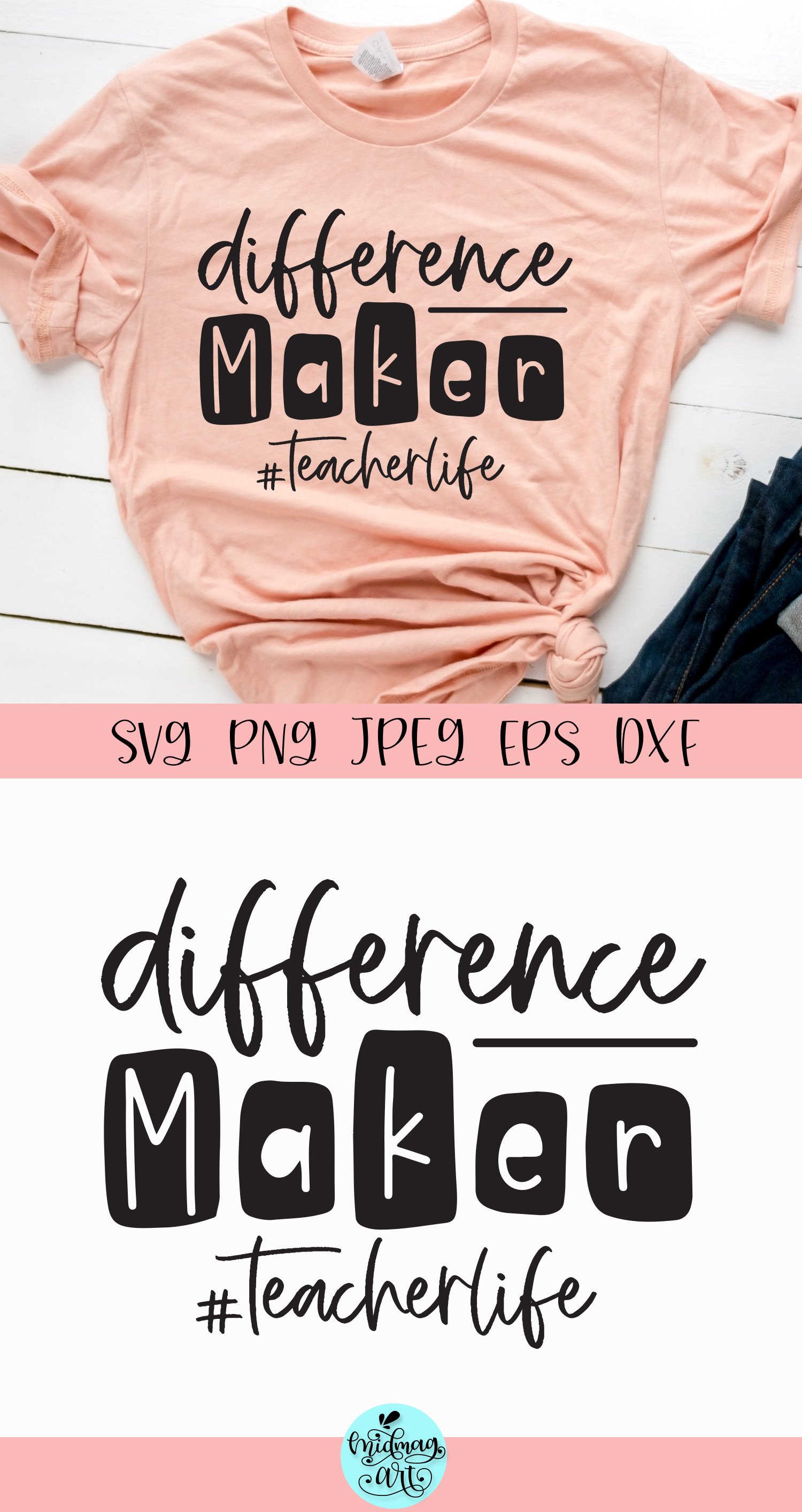 Difference maker svg, teacher svg (1502286)