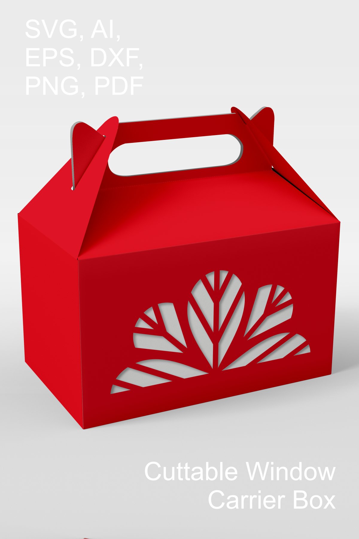 Wide Botanical Geometric Form - Gable Window Box Template