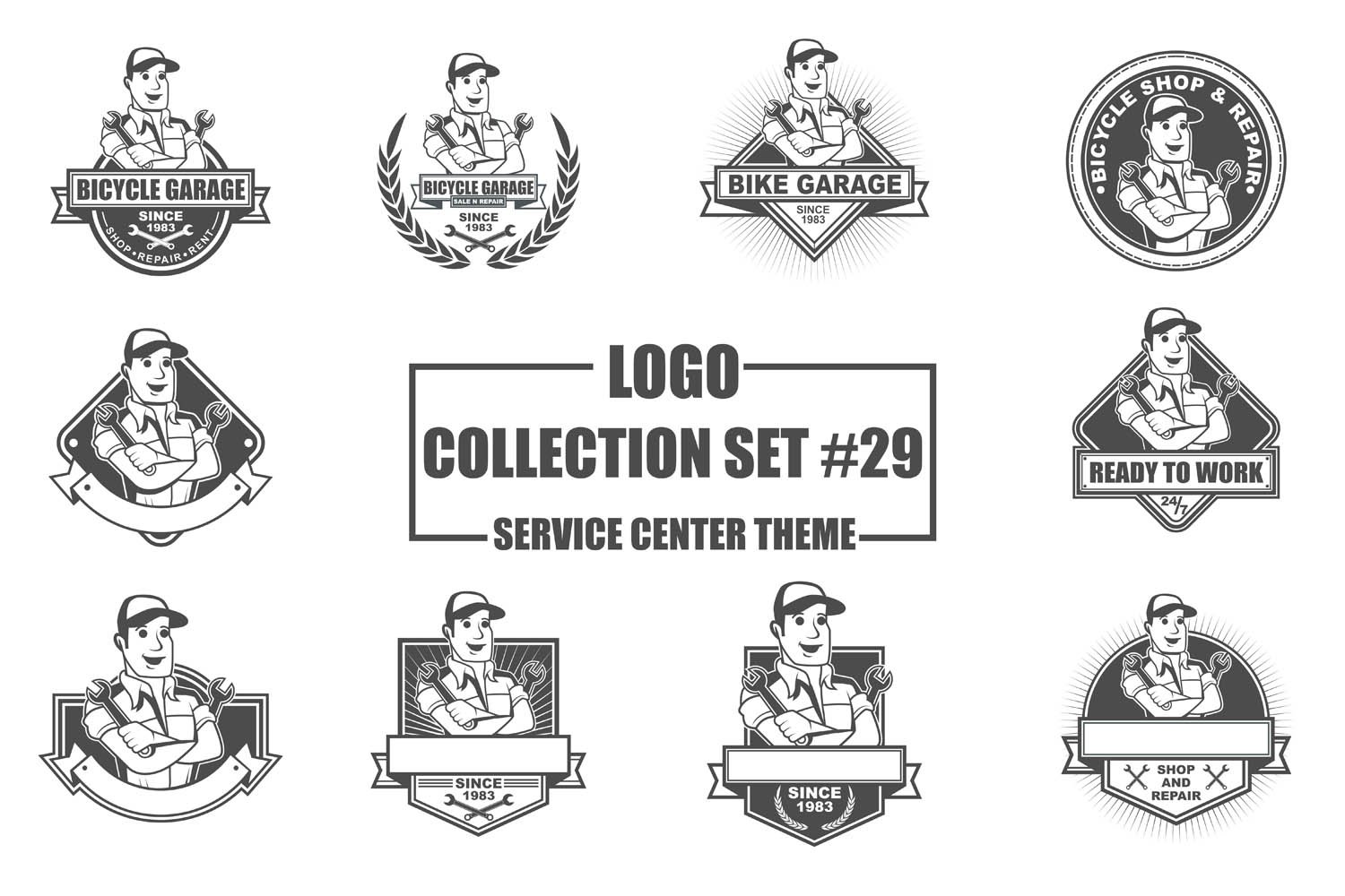 Logo Collection Set for Service Center