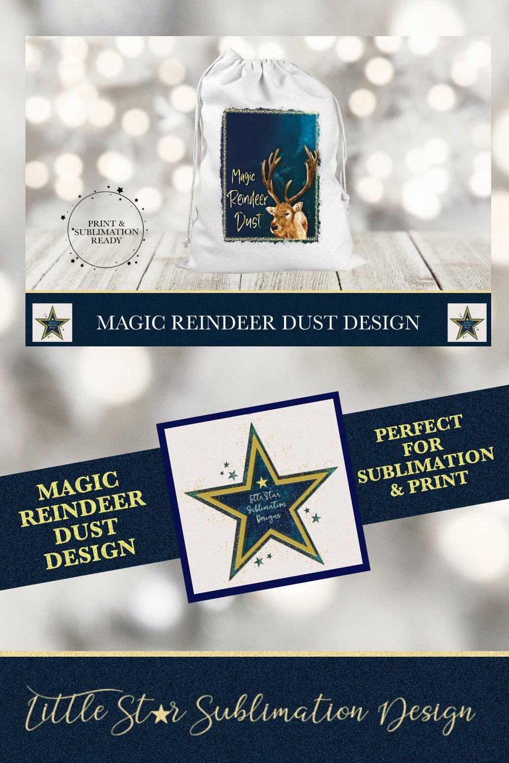 Festive Magic Reindeer Dust design