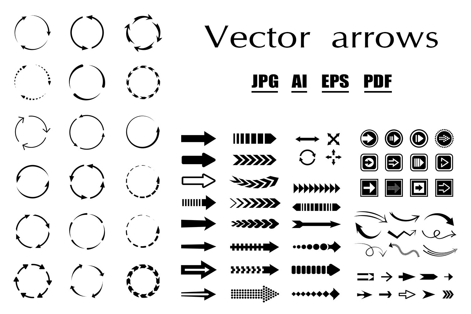Arrows JPG AI EPS PDF