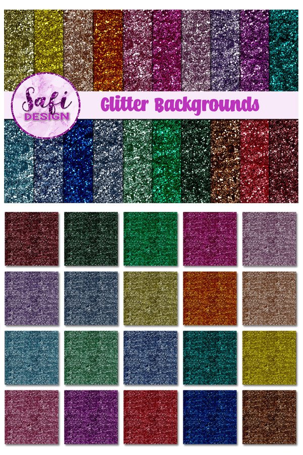 Glitter Digital Paper Backgrounds