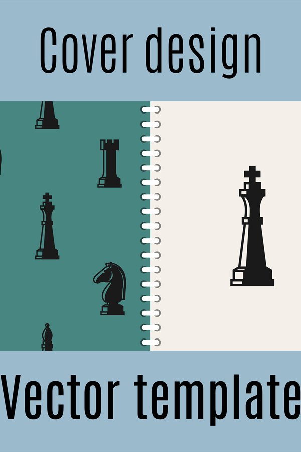 Cover design with chess pattern