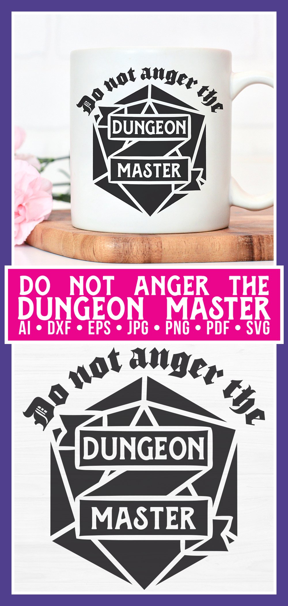 Do not anger the Dungeon Master DnD SVG