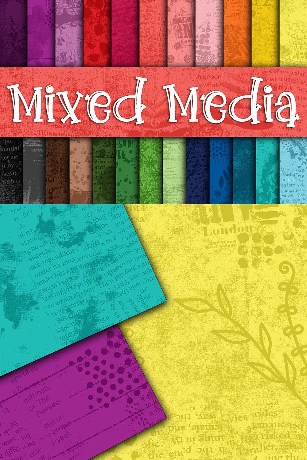Mixed Media Digital Papers