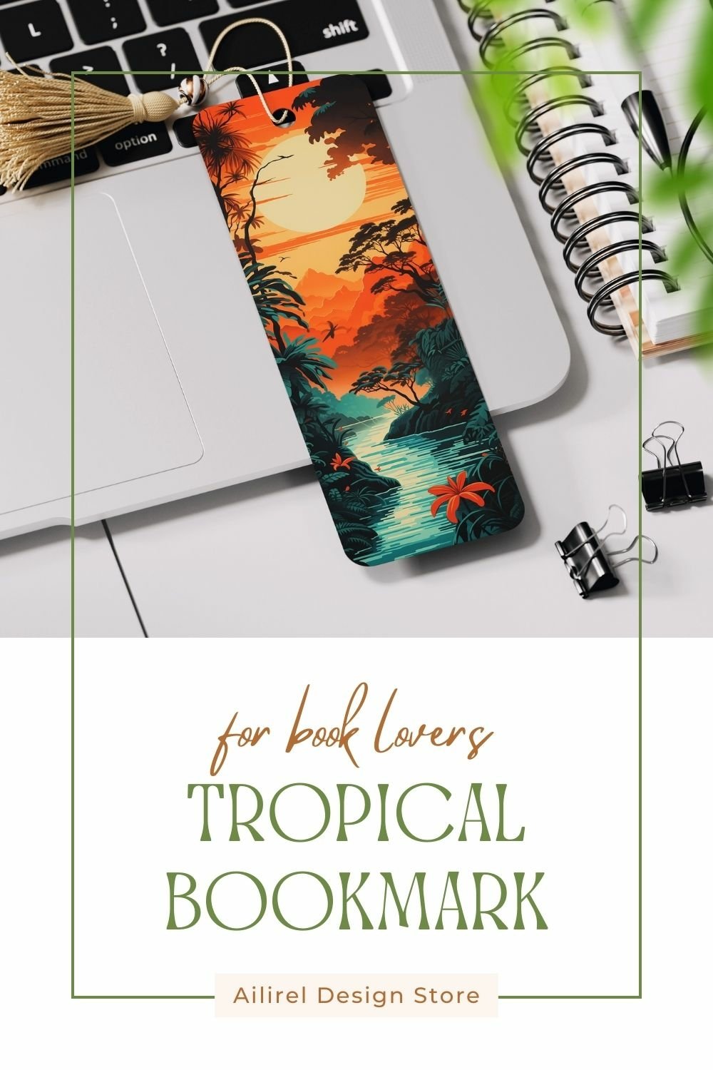 Summer Bookmark Template, Printable Bookmark (3324930)
