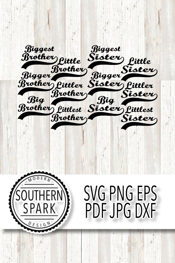 Biggest Bigger Big Little Littler Littlest Brother Sister