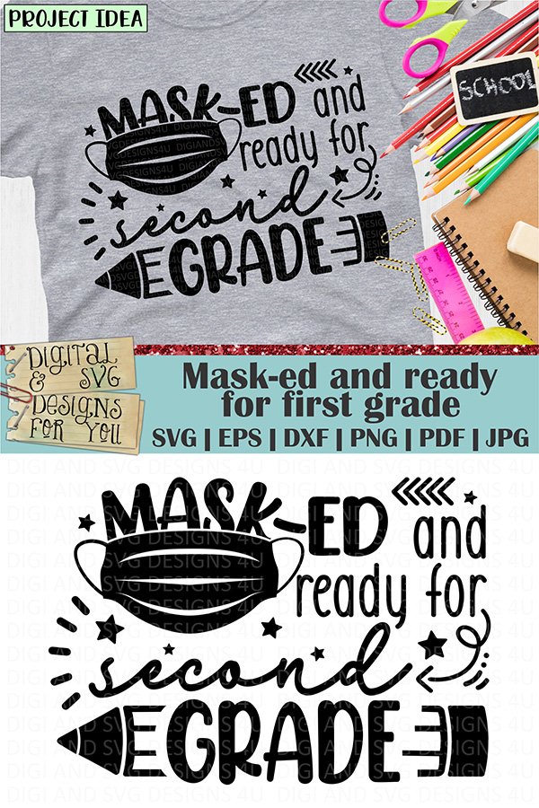 Masked and ready for Second Grade