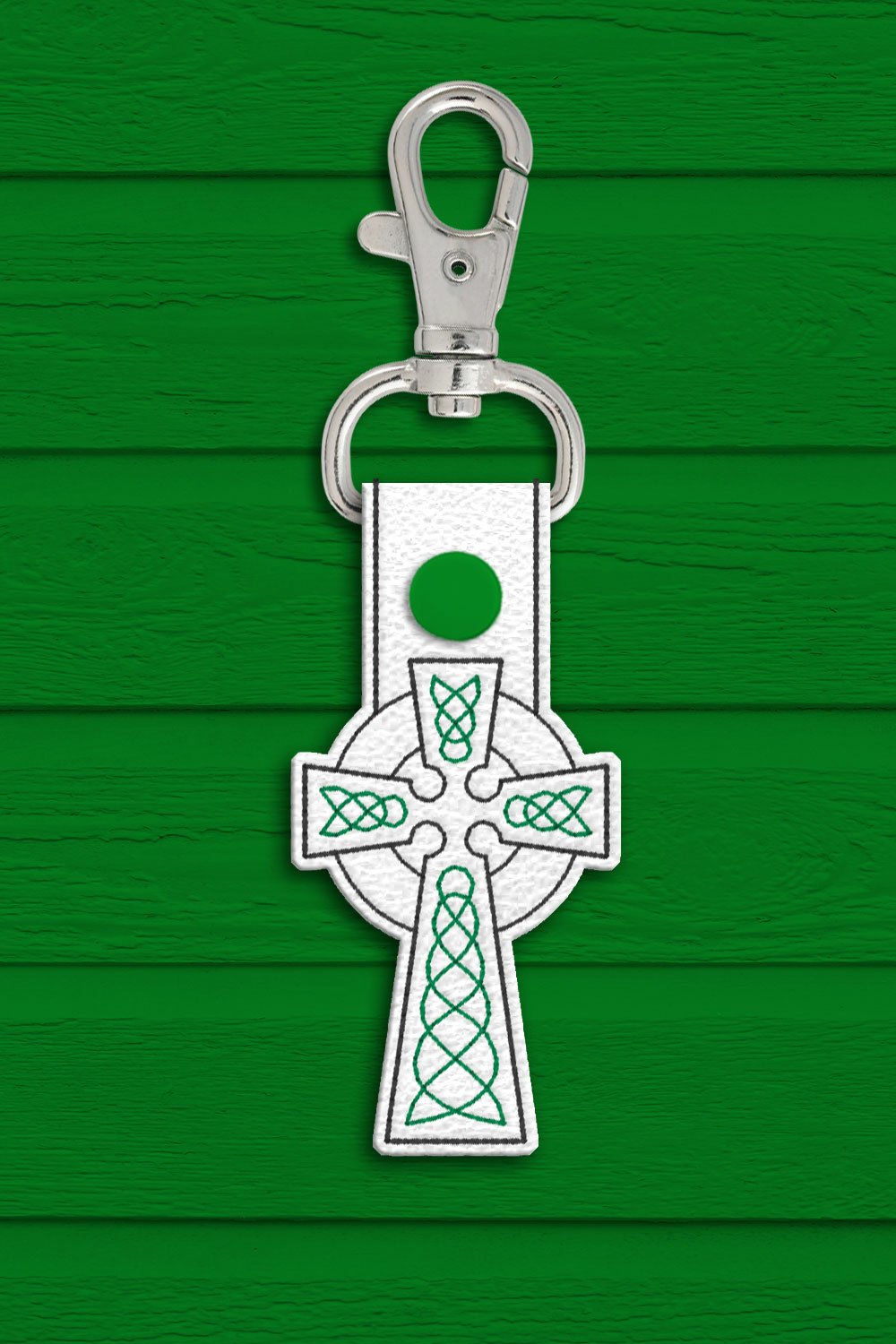 Celtic Cross ITH Key Fob Applique Embroidery File