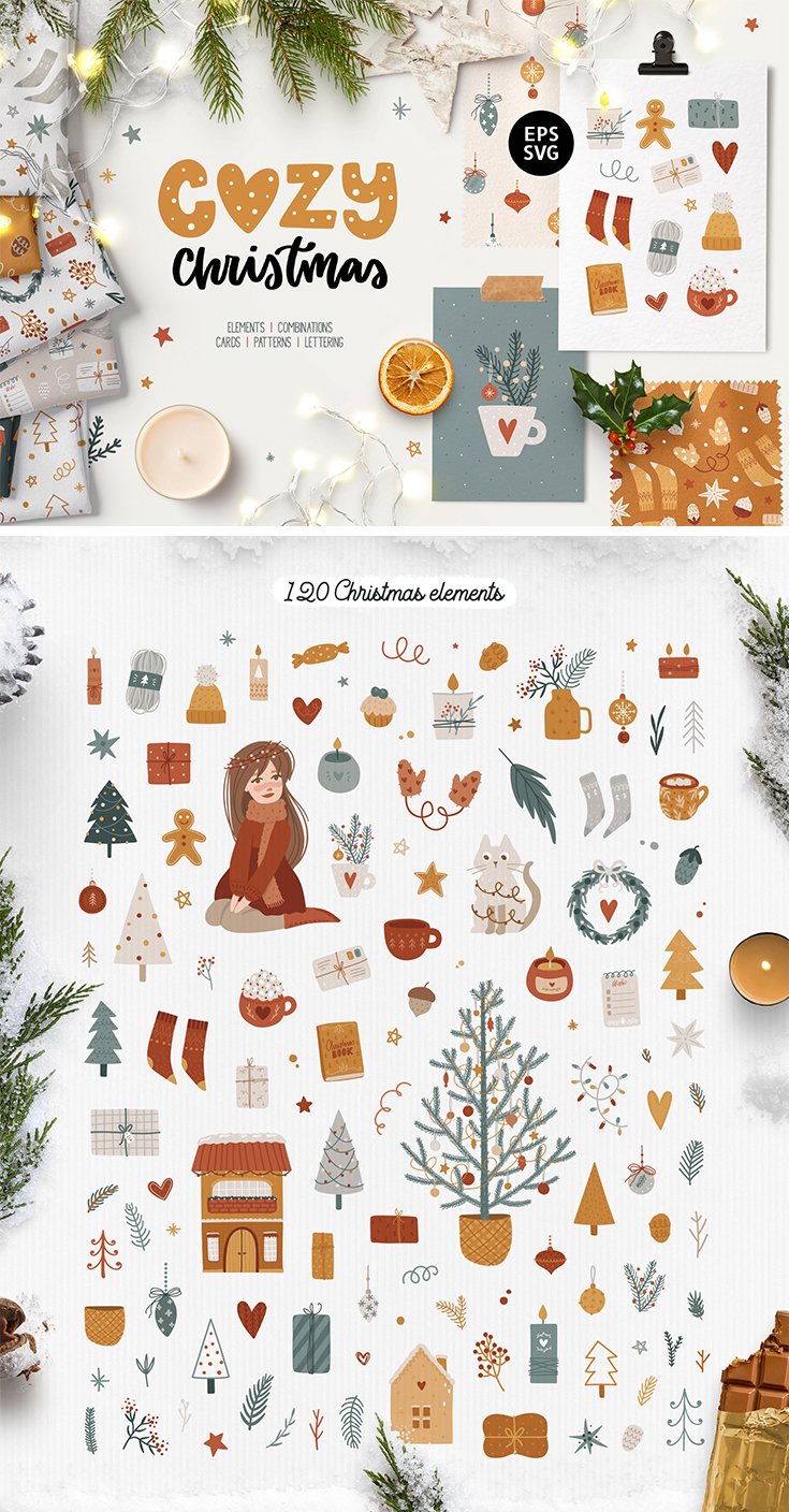 Christmas Clipart | Patterns & Cards