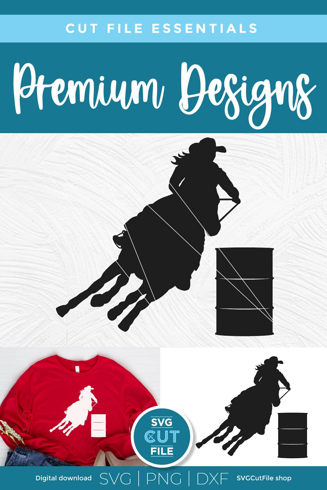 Barrel Racing svg for Cricut or Silhouette