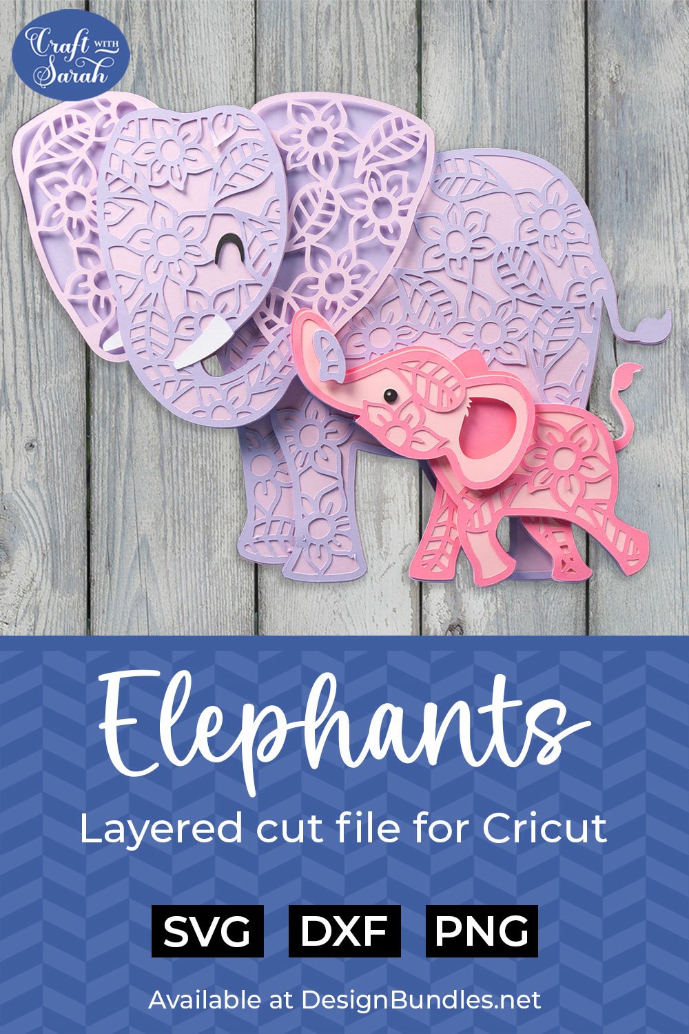 Elephant SVG | 3D Layered Elephant Mandala SVG Papercut