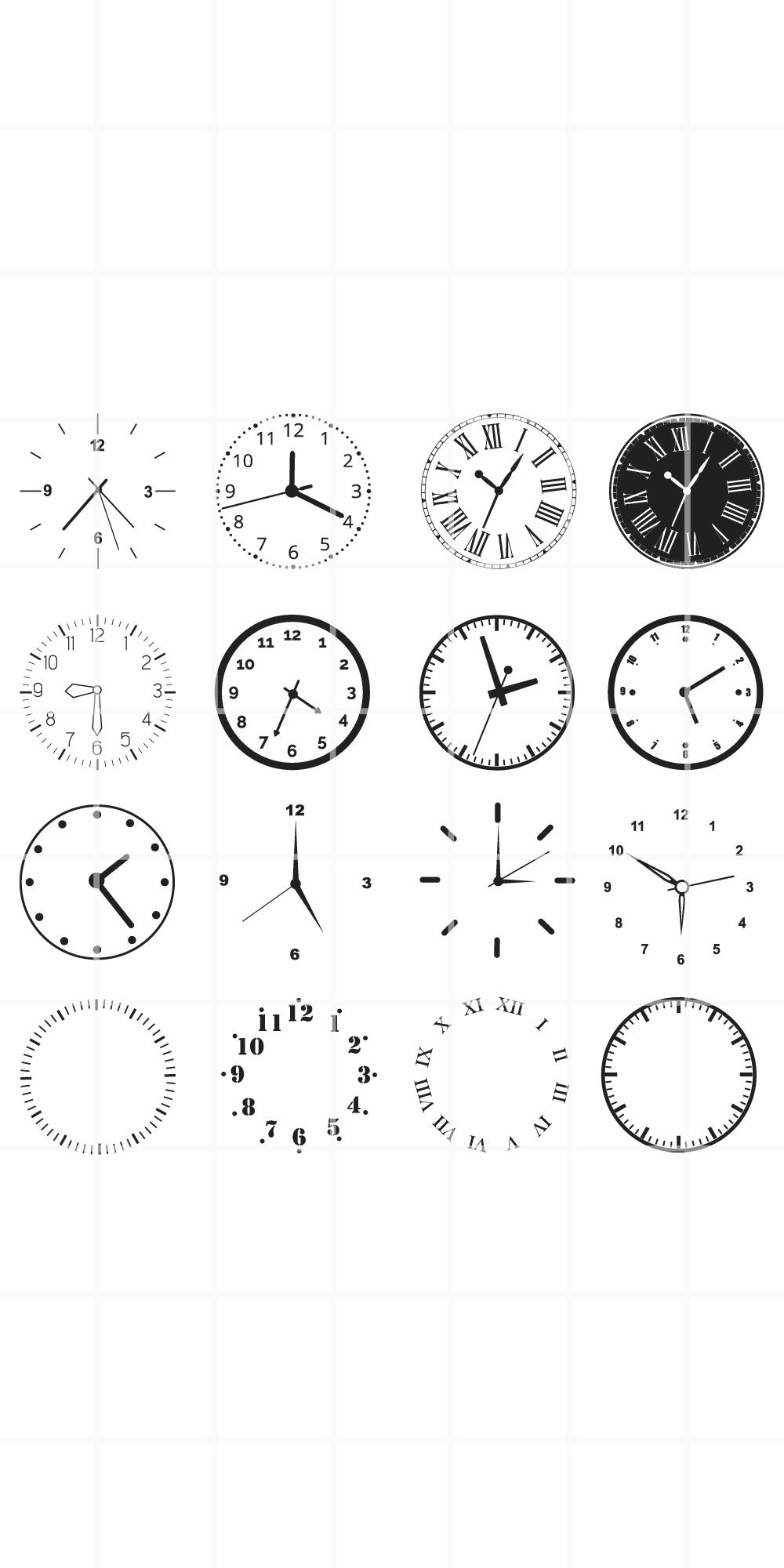 Clock Face SVG. Clock Svg. Clock png. Wall Clock Svg. Vector