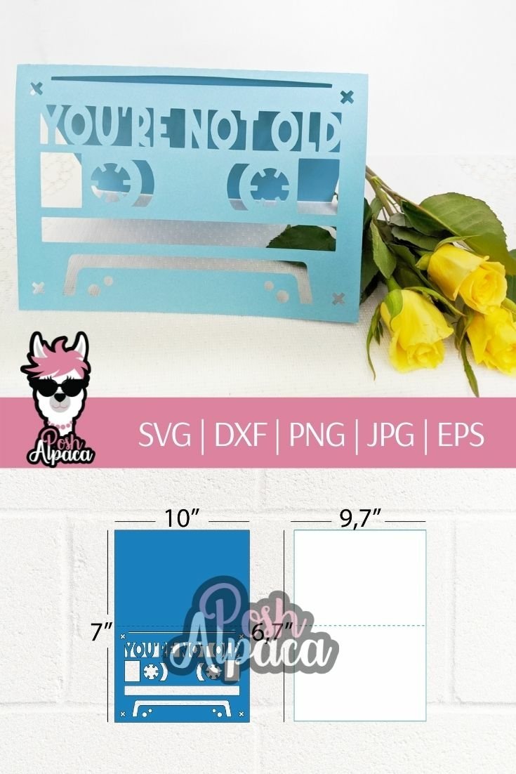 Funny card SVG, birthday card template, card cut file