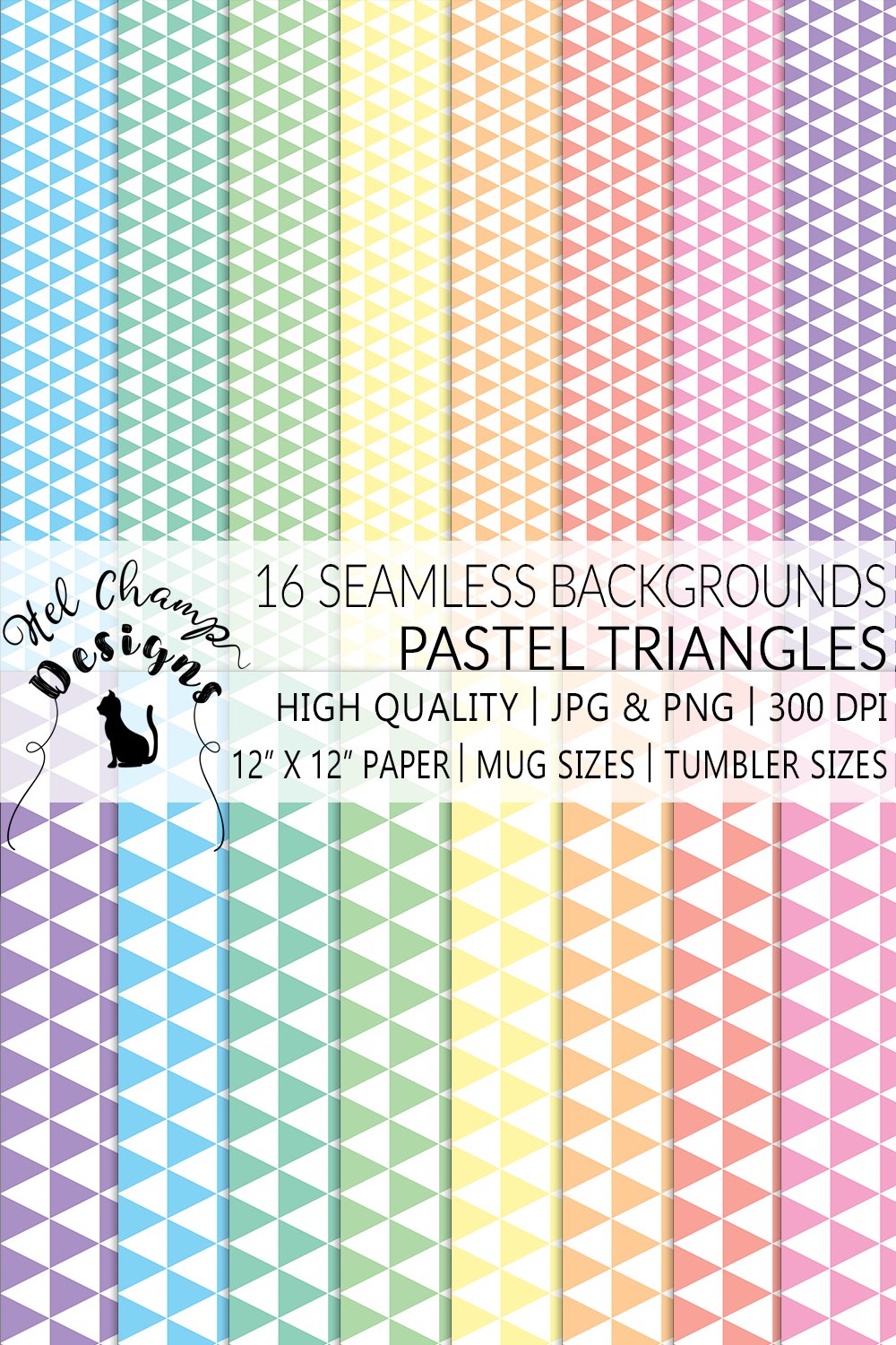 Triangles Pastel | Papers | Patterns | Sublimation
