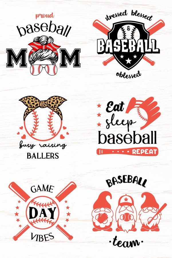 baseball svg bundle cut files for cricut