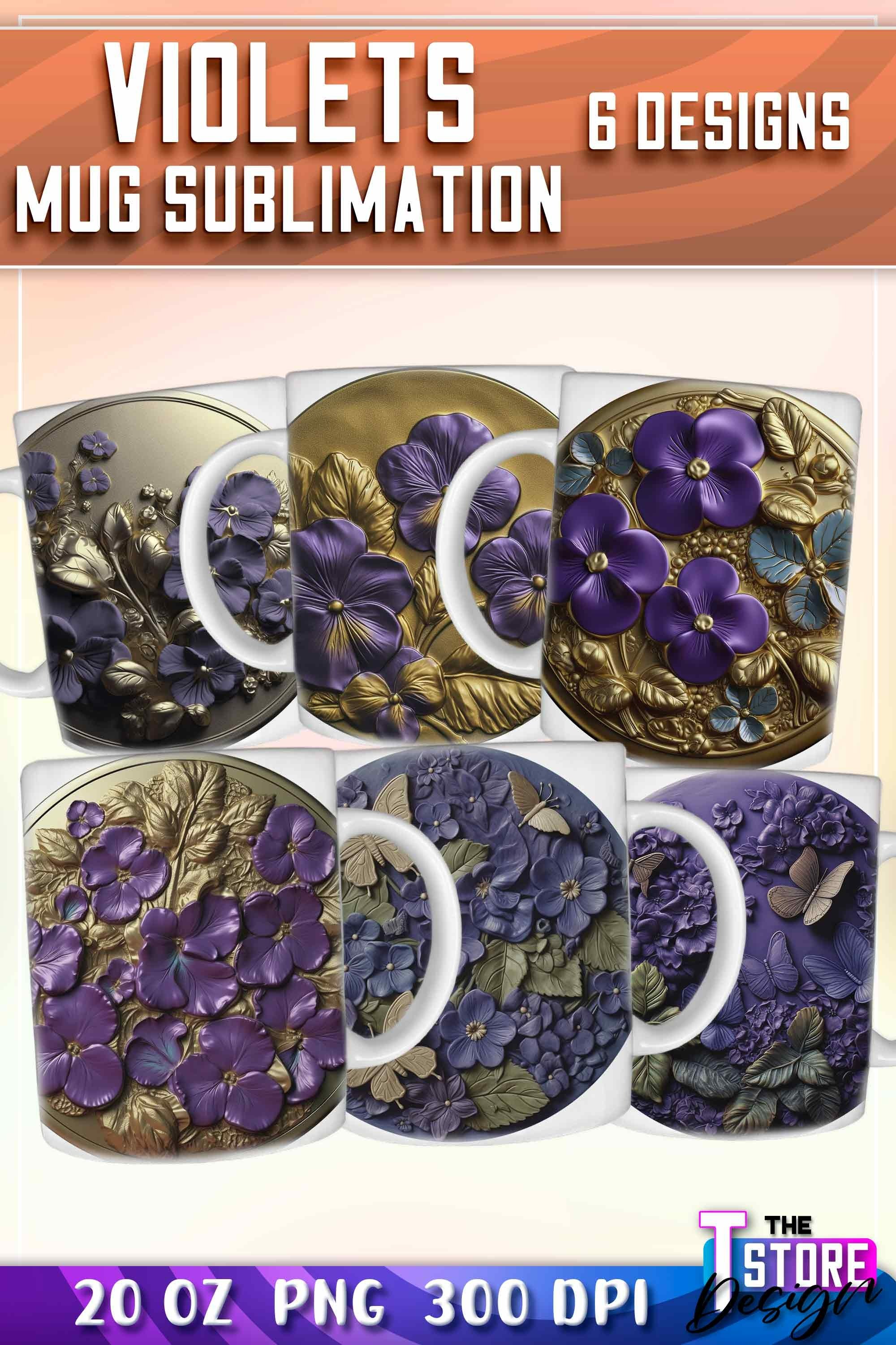 Violets Mug Sublimation | 11oz 15oz Mug (2921507)