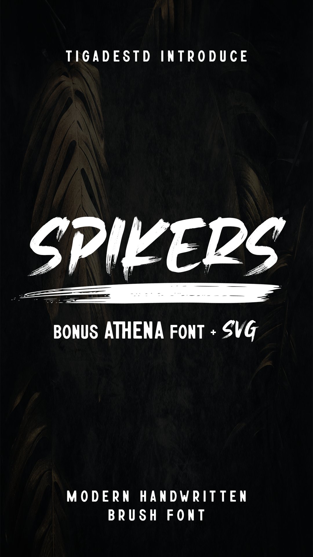 Spikers | SVG Realistic Brush Font