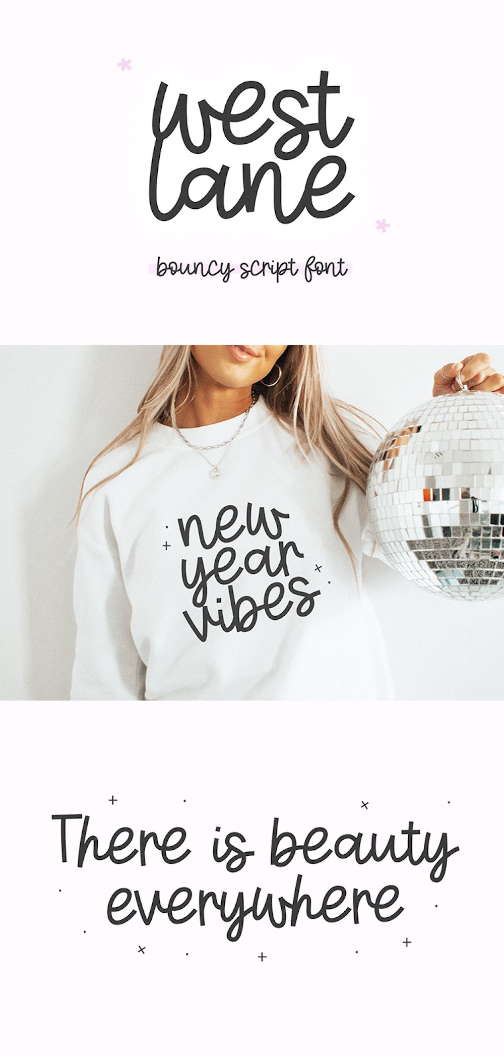 West Lane - Bouncy Script Font