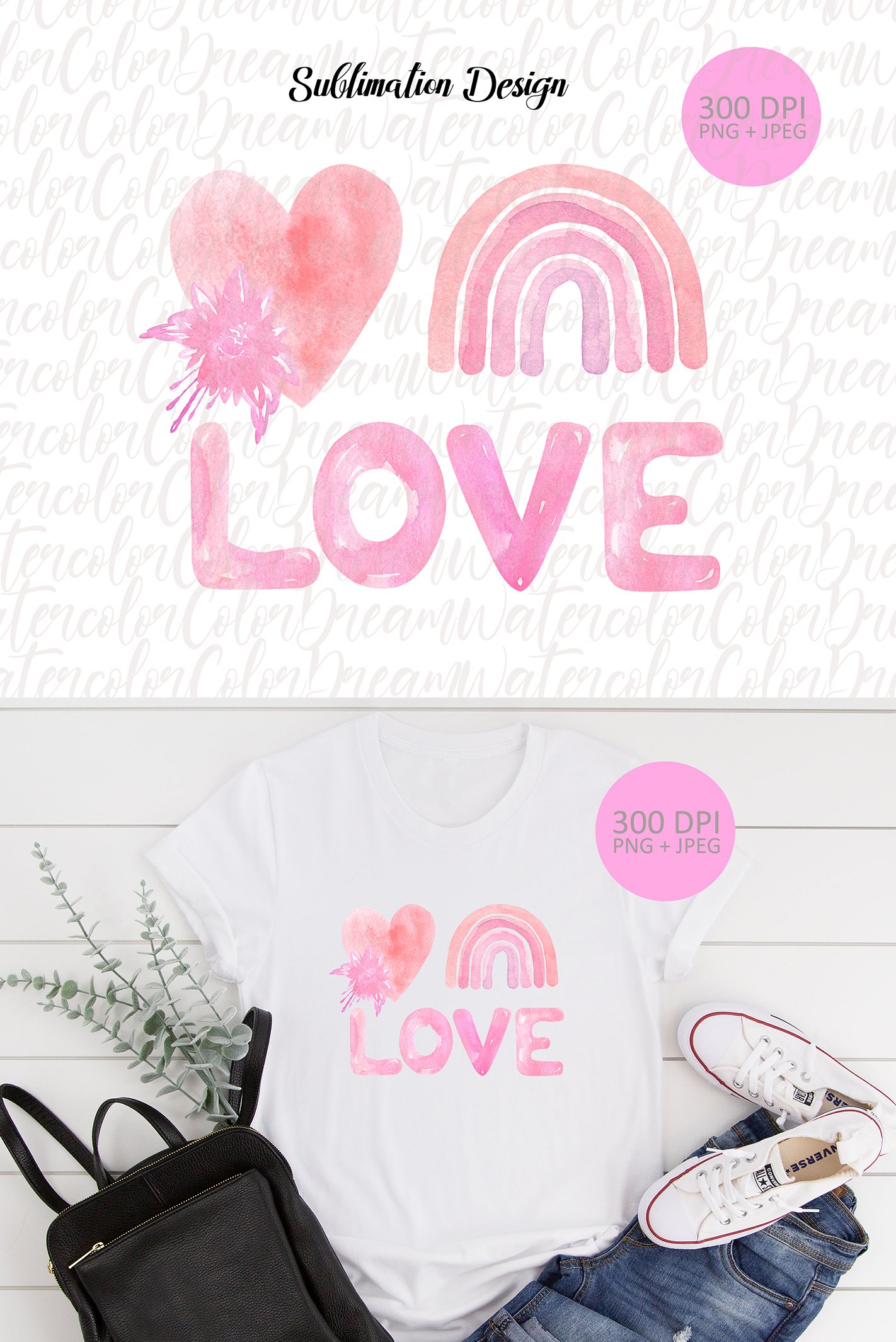 Valentine's Day Sublimation Design PNG