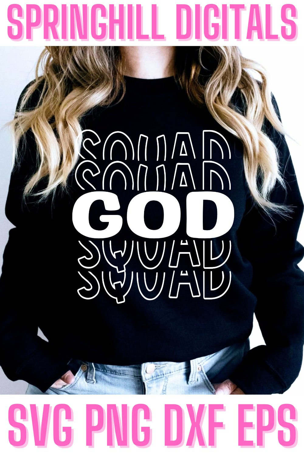 God Squad Church Youth Group T-shirt Svg Cut File Designs