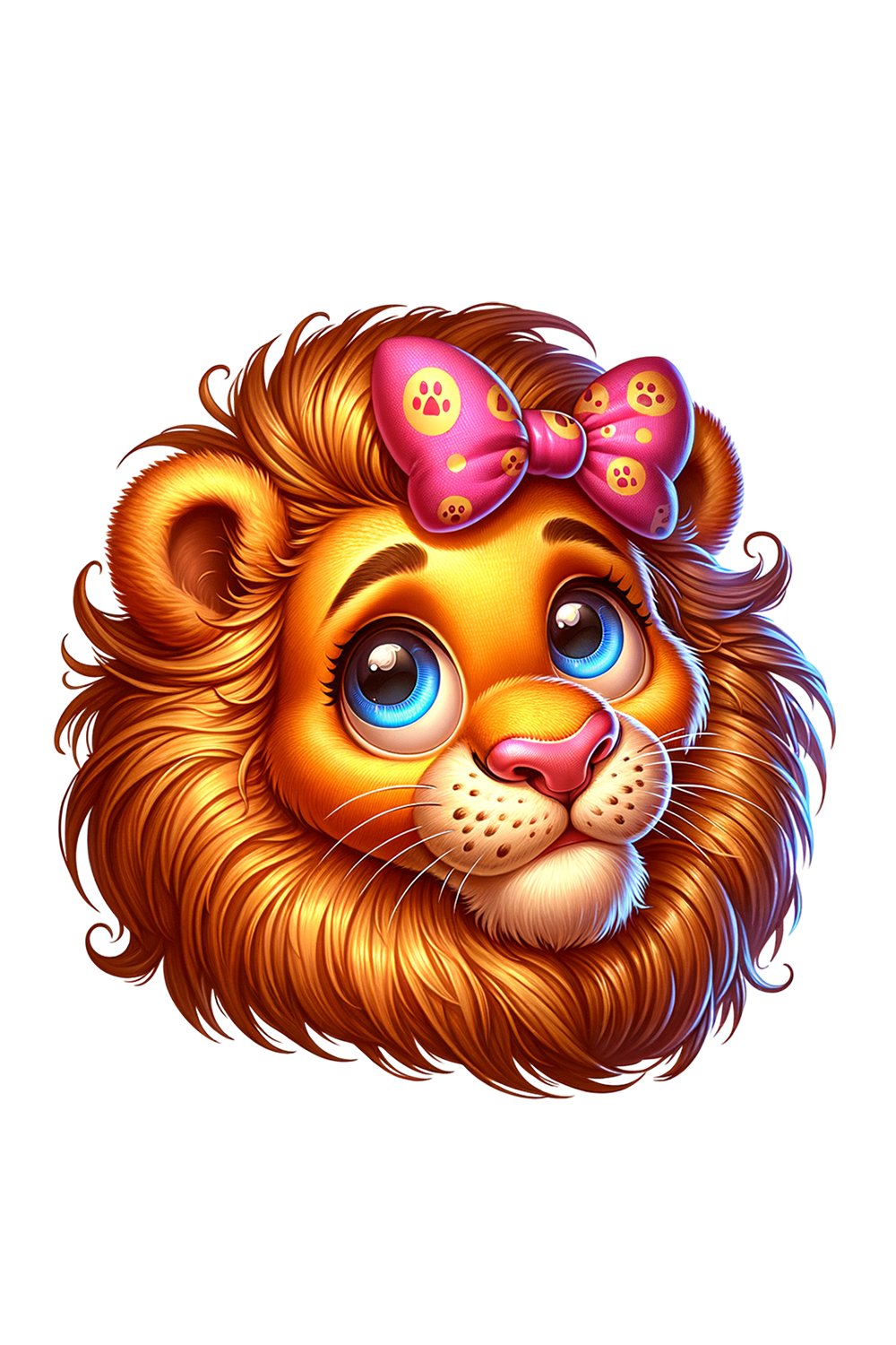Funny Quirky Lion Clipart Sublimation PNG (3653489)