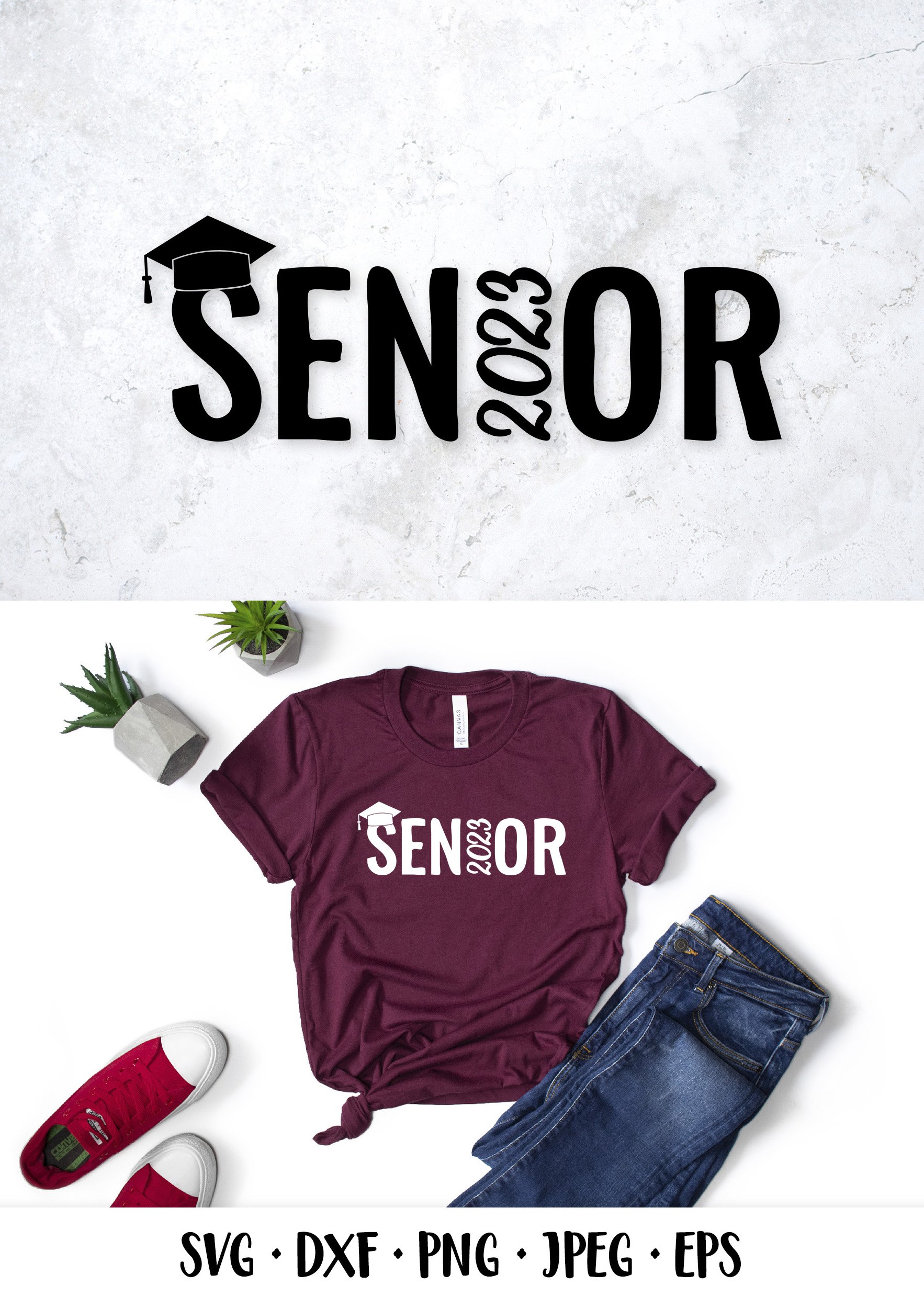 Senior 2023 SVG. Graduation Class of 2023 decoration