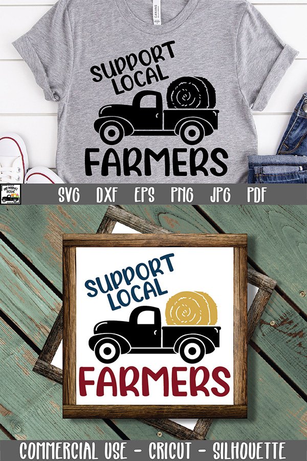 Support Local Farmers SVG File