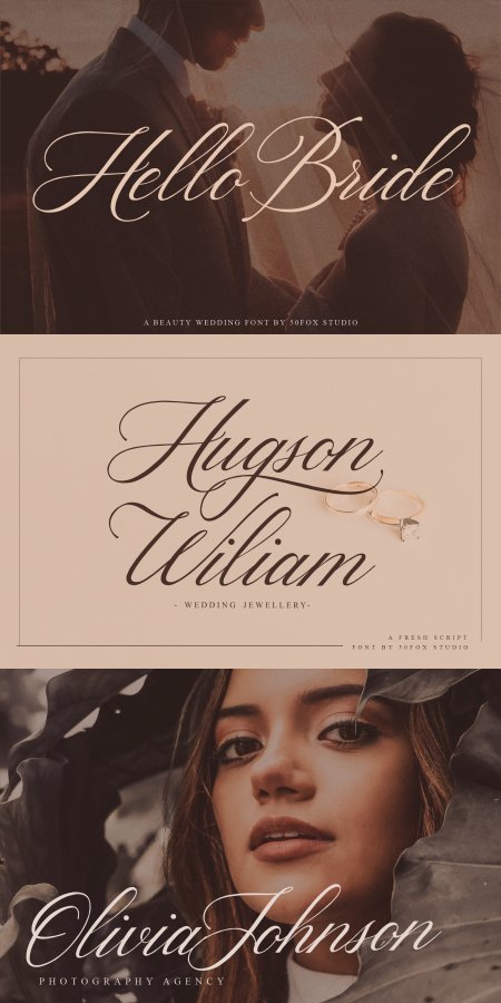 Hello Bride Fonts | Wedding Fonts