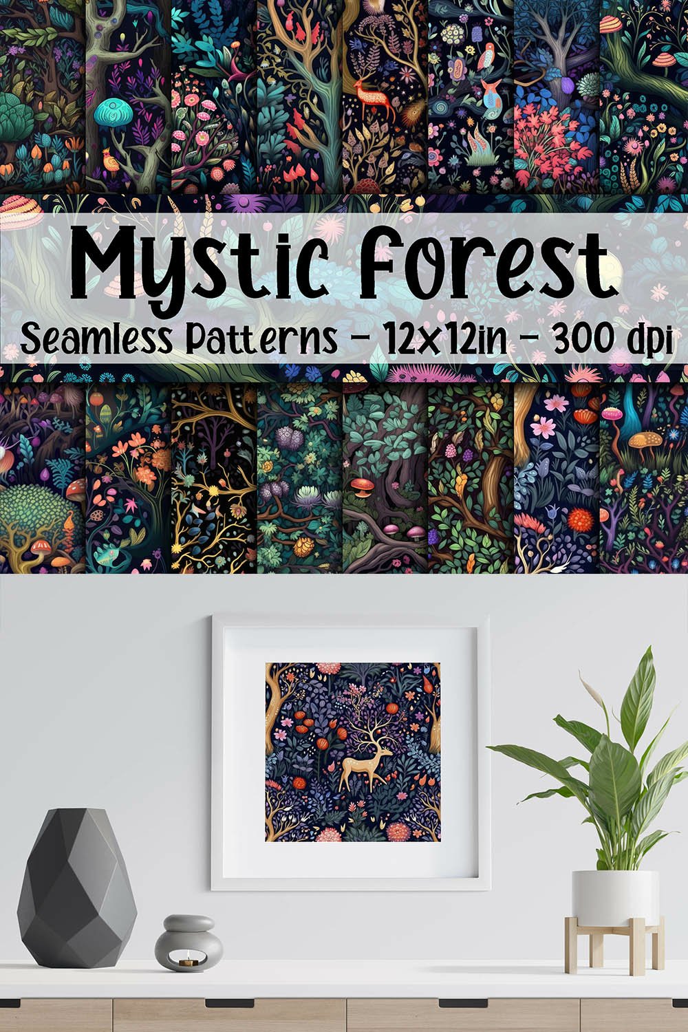 Seamless Cherry Blossoms Digital Paper