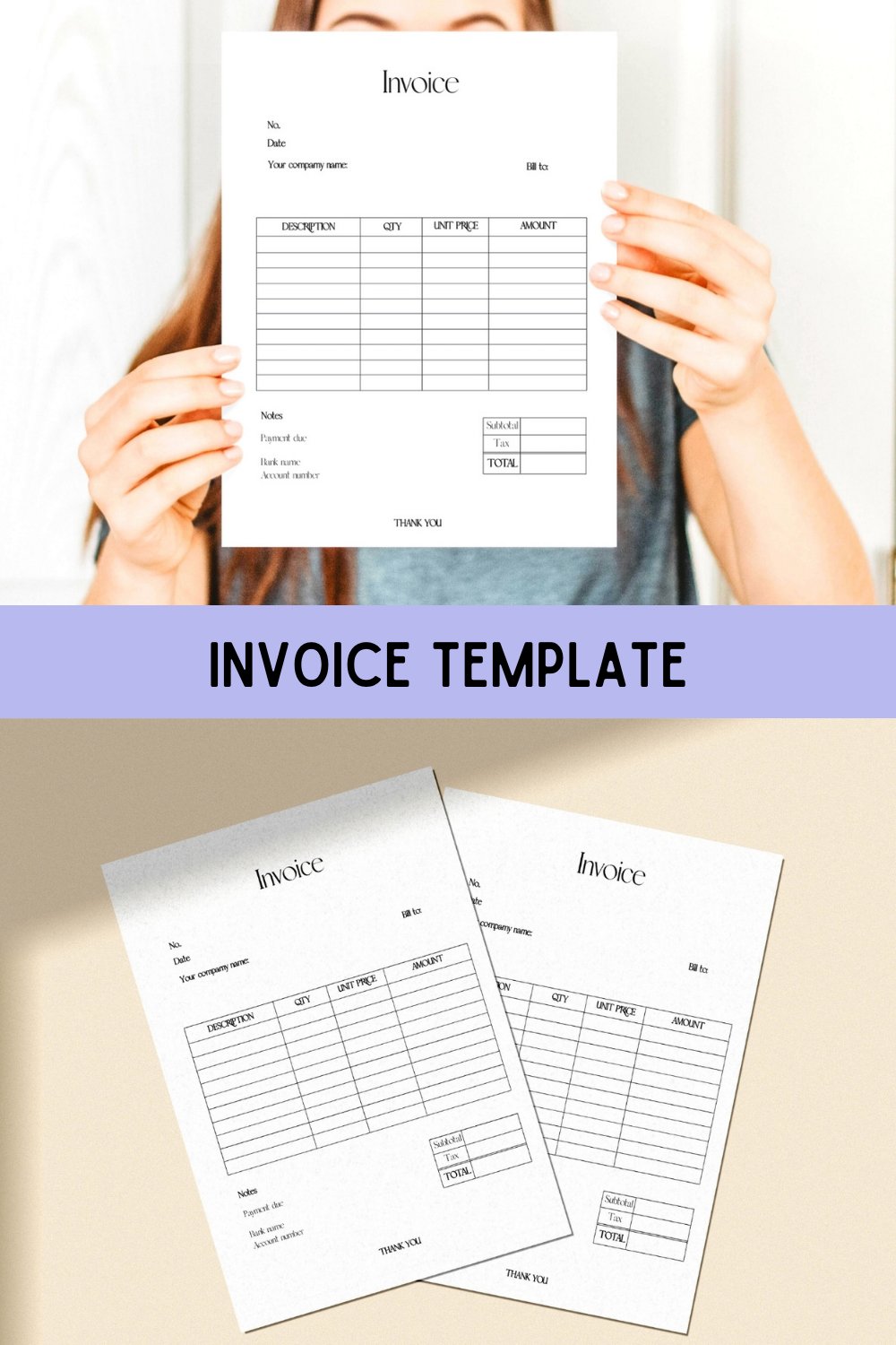 Simple and Modern Invoice Template