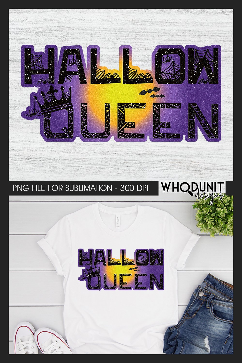 Halloween Sublimation file | Halloqueen PNG