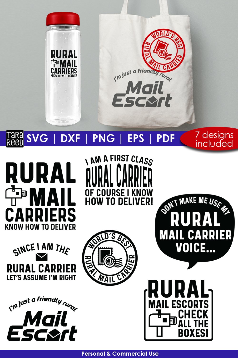 Rural Mail Carrier - SVG and Cut Files for Crafters