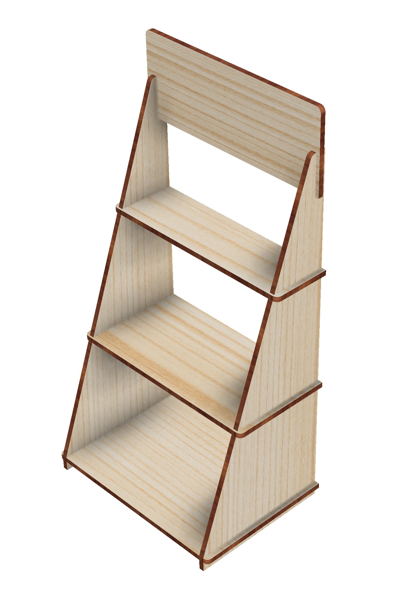3 Tiered Storage Shelf Rack Product Display Stand for Shop