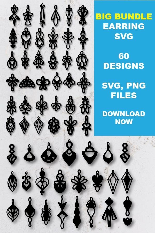 Earring Template SVG files