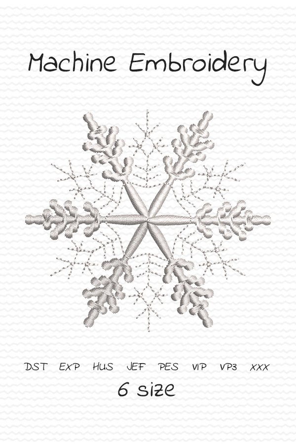 Beautiful openwork snowflake - Machine Embroidery