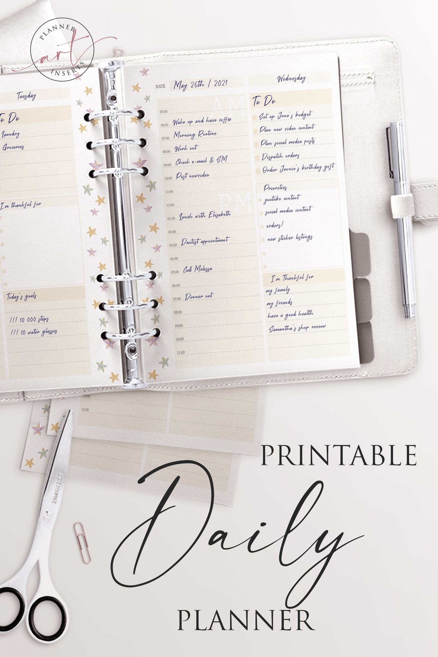 Printable Daily Planner Insert (1369744)