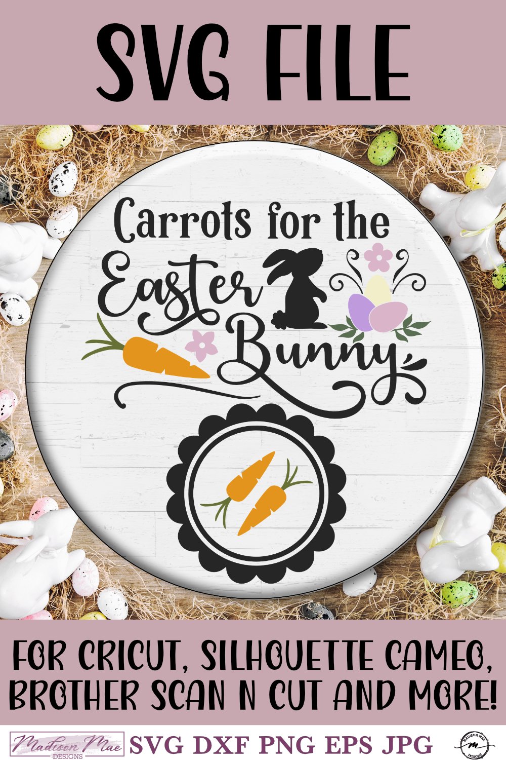 Easter Tray SVG, Carrots for the Easter Bunny