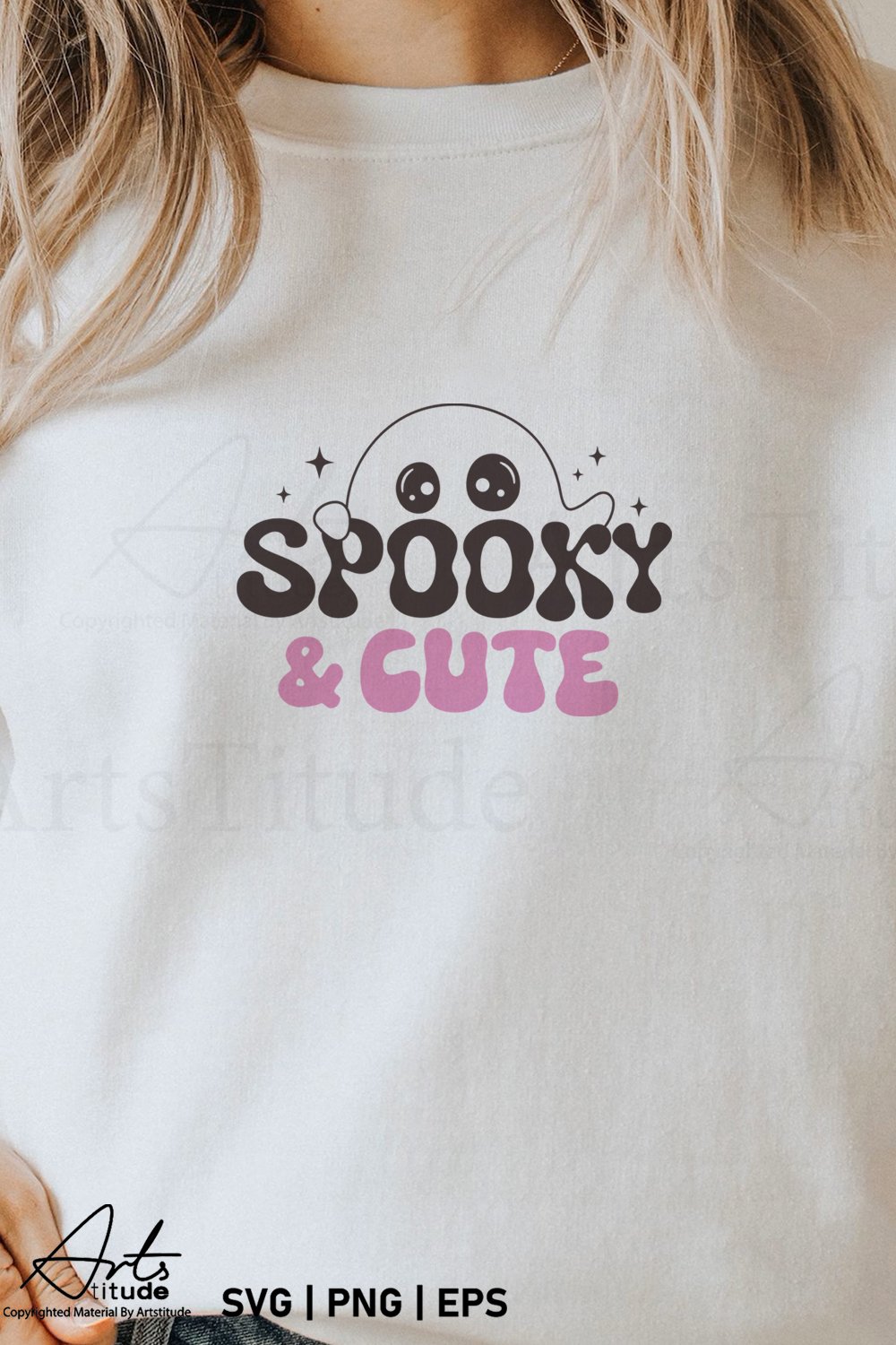 Halloween Cute Ghost SVG, Spooky And Cute