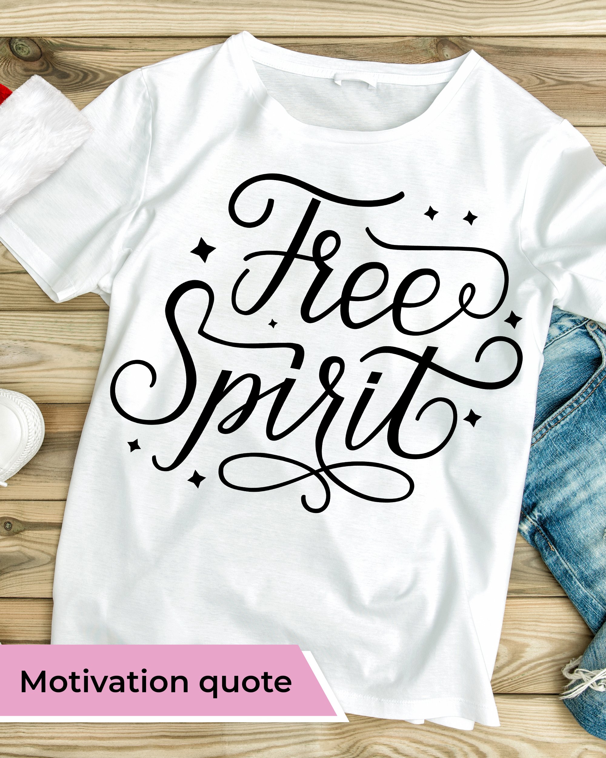 Free spirit inspirational quote svg