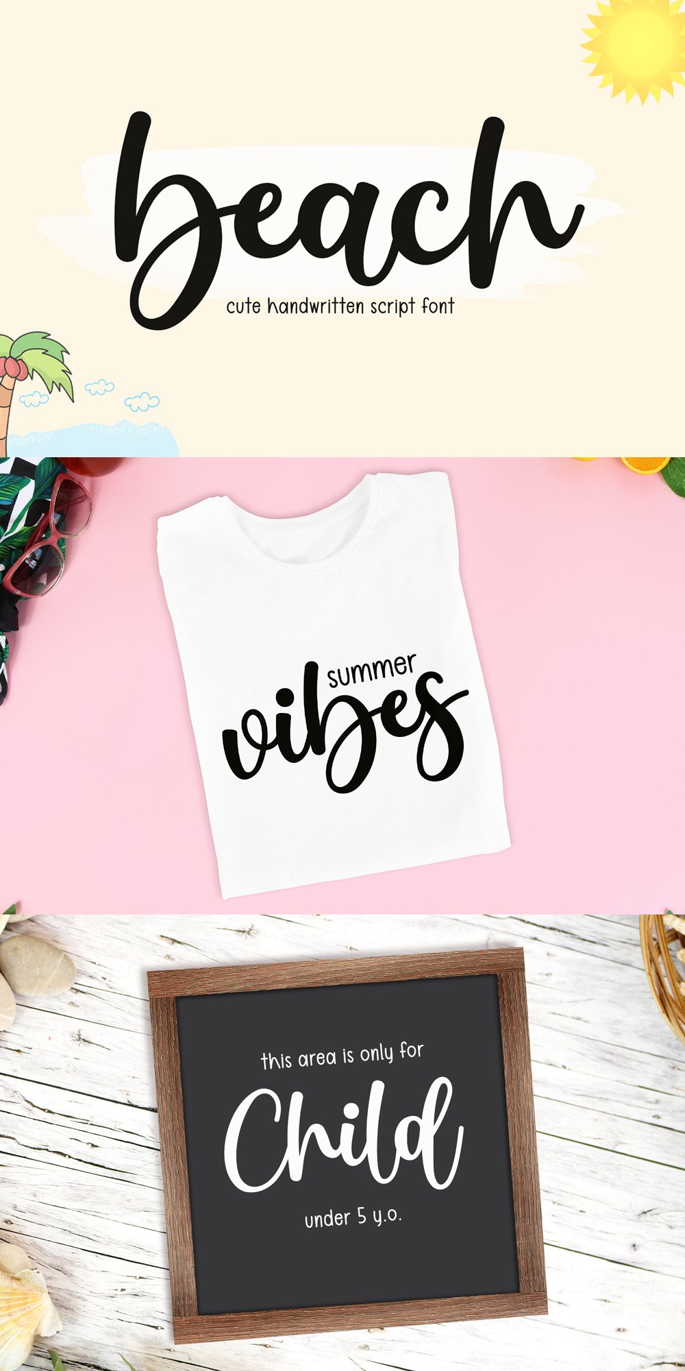 Beach - Simple Handwritten Font