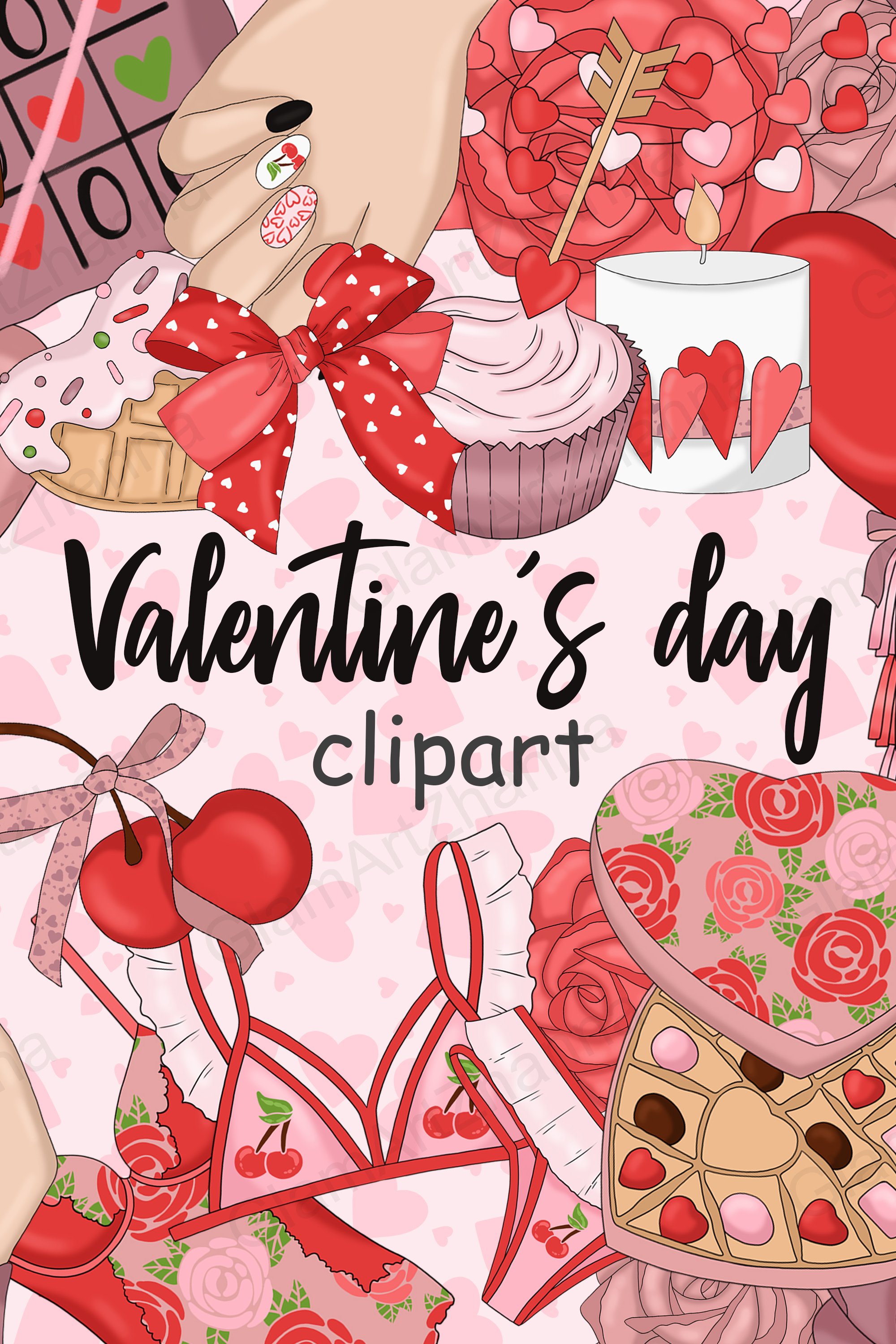 Valentines Day Clipart Bundle | Love Clipart Collection