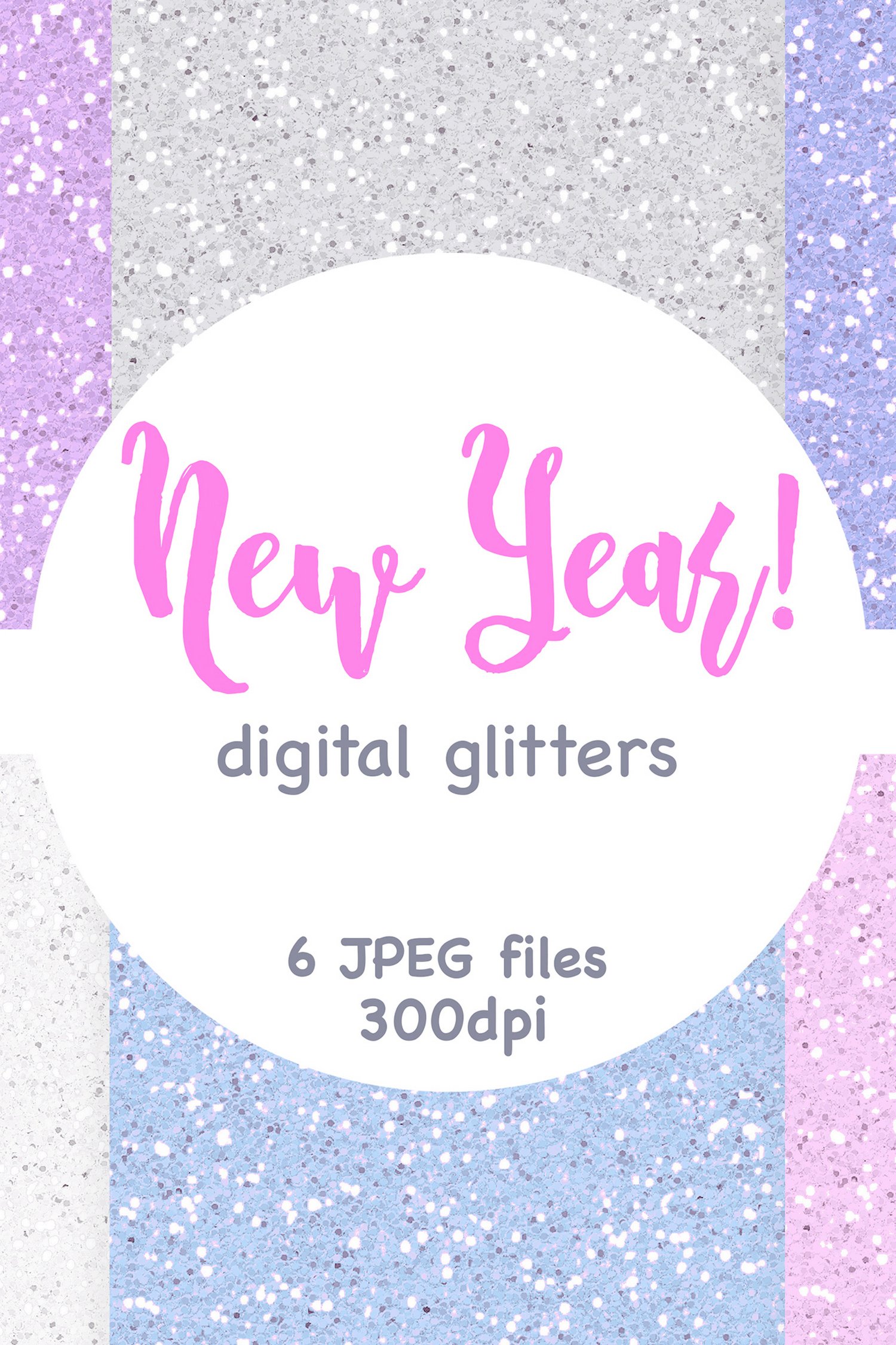 New Year Glitter Texture | Purple Glitter Paper