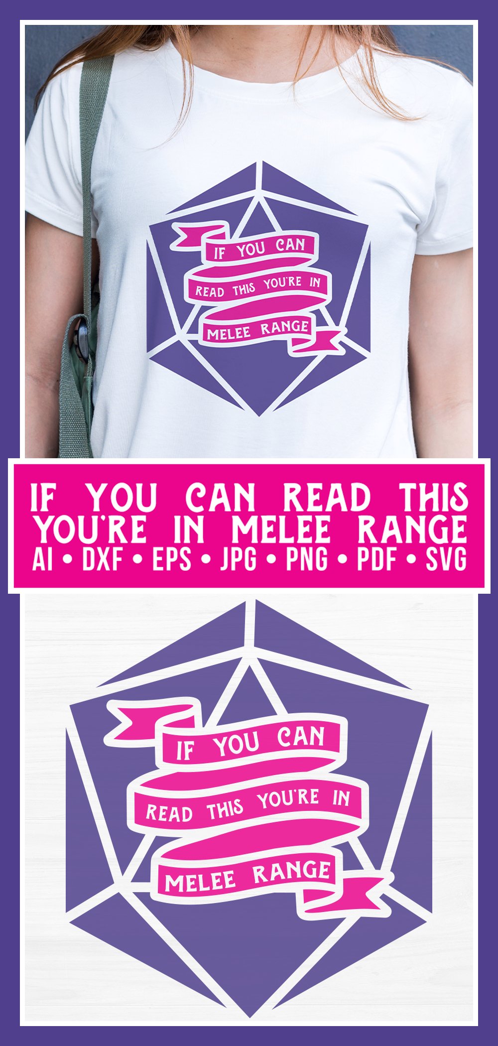 If you can read this you're in melee range DnD SVG