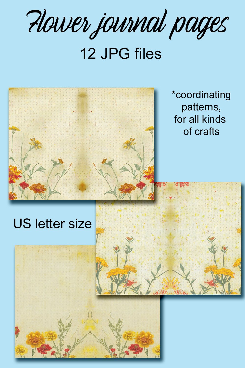 Flower journal pages