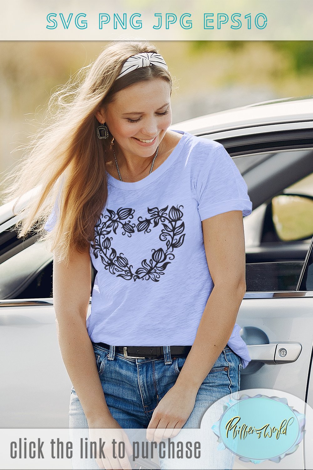 Floral Heart SVG Design | Family Monogram | Valentine's Day