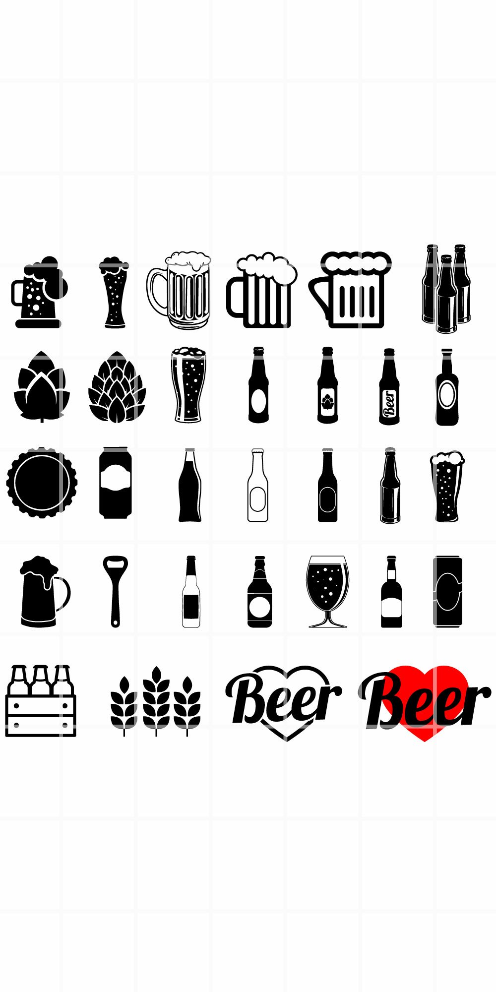 Beer SVG. Beer Bottle SVG. Beer png. Beer clipart. Vector.